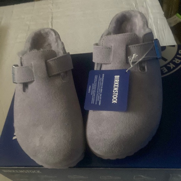 Birkenstock | Shoes | Birkenstock Boston Clog Sandals Purple Fog | Poshmark